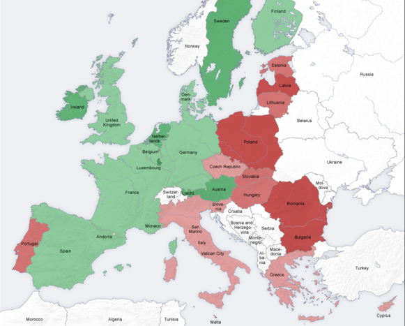 BNP per capita inom EU